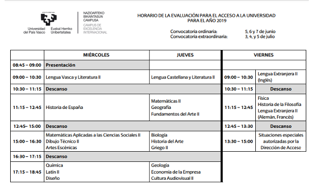 carta servidor cera calendario examenes upv ehu la carretera Susteen Maduro carta servidor cera calendario examenes upv ehu la carretera Susteen Maduro